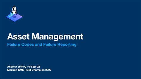 Failure Codes And Failure Reporting Maximo Secrets