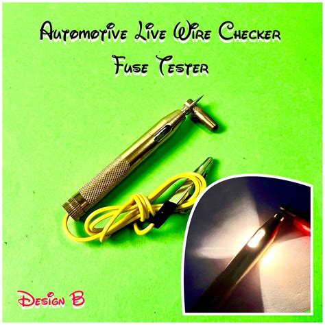 Pocket Size Diy Fuse Checker Automotive Electrical Fuse Circuits Voltage Tester Live Wire Finder
