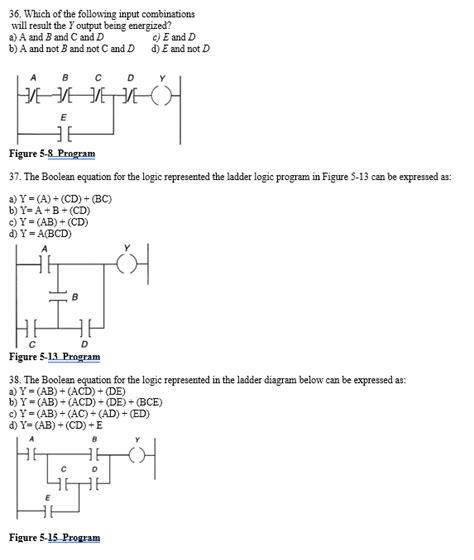 Solved 36 Which Of The Following Input Combinations Will