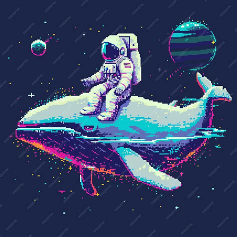 Premium Vector Pixelartastronautspaceman8bitobjects