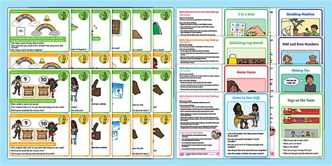 👉 Eyfs White Rose Maths Maths Challenges Building 9 And 10