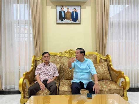 សម្តេចតេជោ ហ៊ុ ន សែន ទៅសួរសុខទុក្ខបងទីមួយ ដែលទើបវឹលត្រឡប់ ពីទីក្រុងបាងកកប្រទេសថៃ ក្រោយការវះកាត់