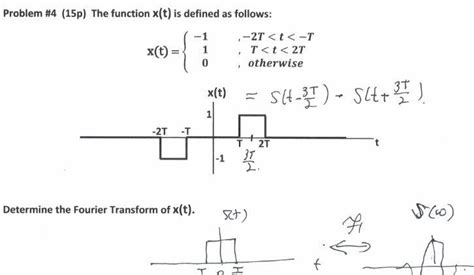 solved problem 4 15p the function x t is defined as