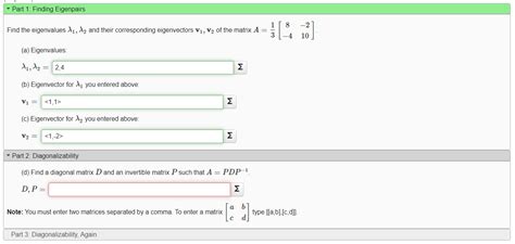 solved part 1 finding eigenpairs 18 2] find the