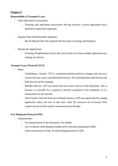 aacs2034 fundamentals of computer networks exam scope summary