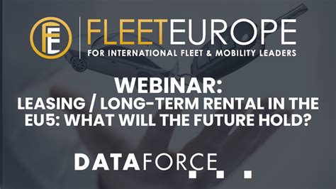 Fleet Europe Webinar With Dataforce Youtube