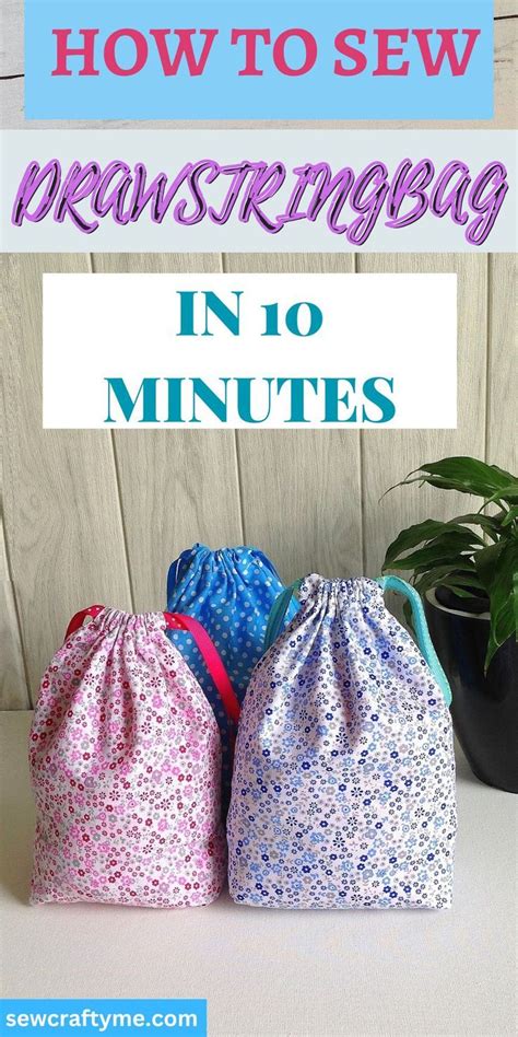 How To Make A Drawstring Bag Easy Sewing Project Artofit
