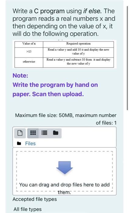 Solved Write A C Program Using If Else The Program Reads A