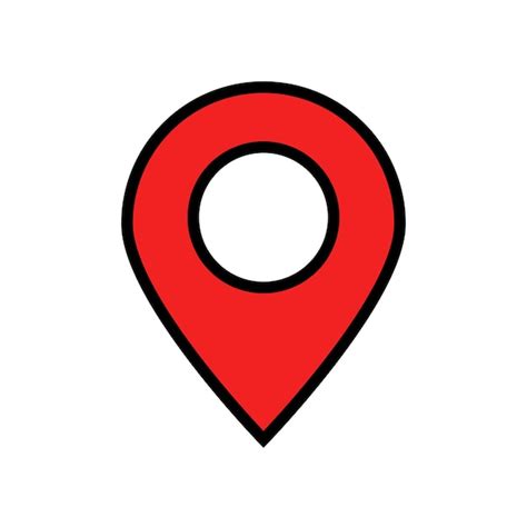 premium vector location icon on a white background pointer