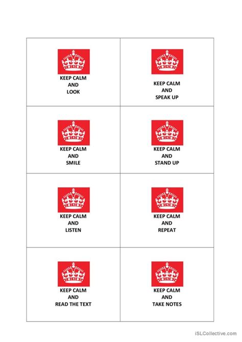 Classroom Orders Keep Calm And G English Esl Worksheets Pdf And Doc Classroom Orders Keep Calm And G English Esl Worksheets Pdf And Doc
