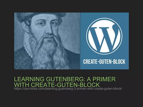 Learning Gutenberg Css Tricks Ppt