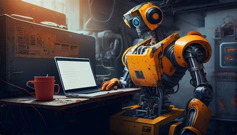 Premium Photo Programmable Robotics Executing Industrial Tasks