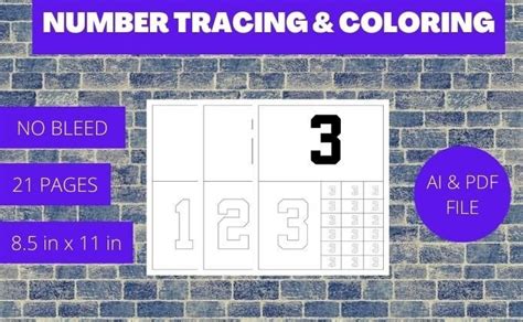 Number Tracing And Coloring Book Graphic By Mohsins Graphic · Creative