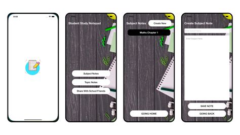 Student Study Notepad Ios App Subject Notes Topic Notes Digital Study Notepad By