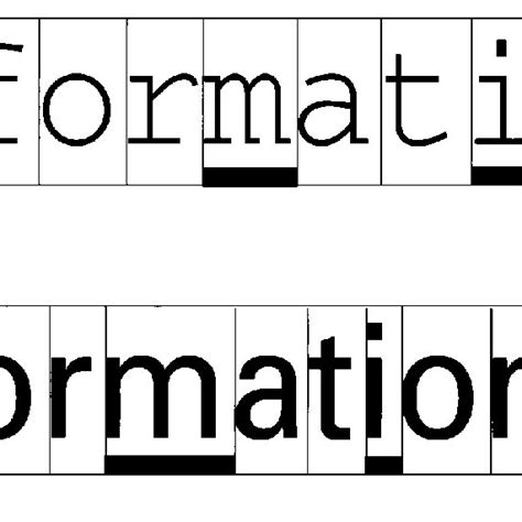 Comparison Of Monospace Font Courier And Variable Space Font