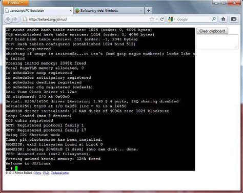 Emulador Javascript De Linux En Navegador