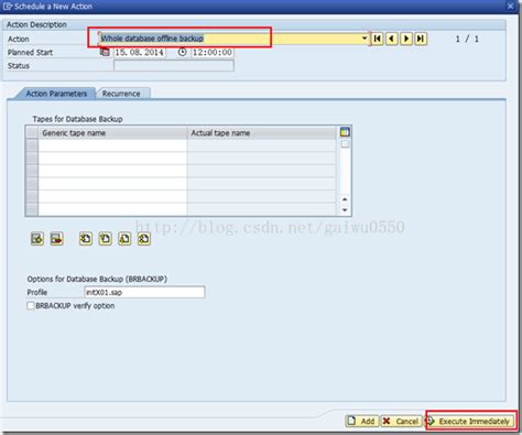 Sap使用db13和brtools发起oracle数据库备份sap Db13 Csdn博客