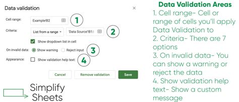 Data Validation Basics For Google Sheets Simplify Sheets