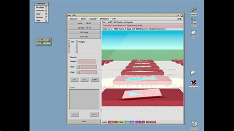 Sgi Irix 5 3 With Fsn 3d File System Navigator Youtube