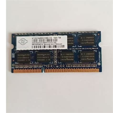 南亞 Pc3 10600 Ddr3 1333 2g 2gb 雙面顆粒 筆電用 So Dimm 記憶體 蝦皮購物