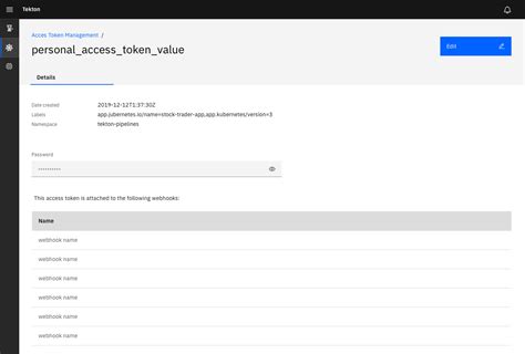 Dashboard Ui Implementation For Access Token Management · Issue 773 · Tektoncddashboard · Github