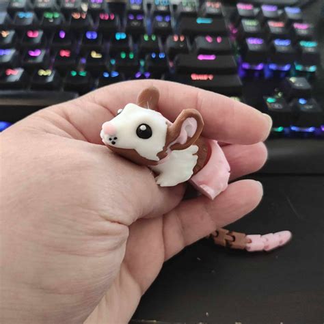 3d Print Of Adorable Flexi Mouse By Nesiwepwawet