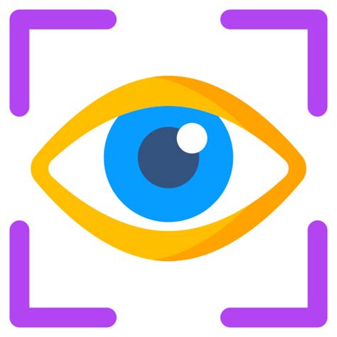 Iris Recognition Generic Color Fill Icon