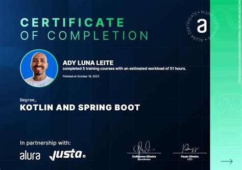 Com Muita Alegria E Satisfação Estou Compartilhando A Conclusão Da Minha Formação Em Kotlin E
