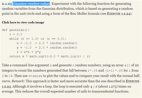 2 1 25 Gaussian Random Values Experiment With The Chegg Com