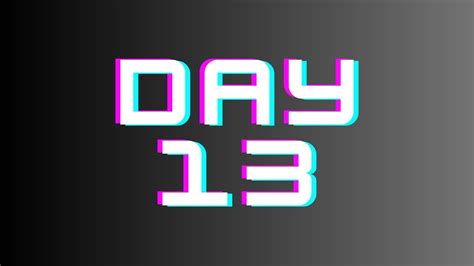 coding day 13 part 2 youtube