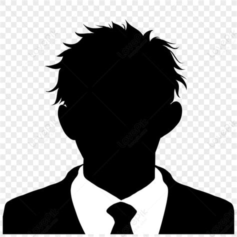 남자 일러스트 검은 실루엣 긍정적 인 아바타화신셔츠 Png 일러스트 무료 다운로드 Lovepik