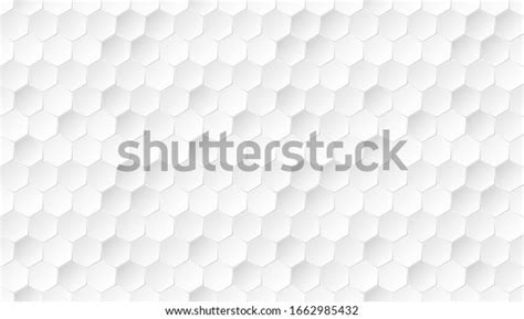 Embossed Hexagon Grid Vector Seamless Pattern Stock Vector Royalty