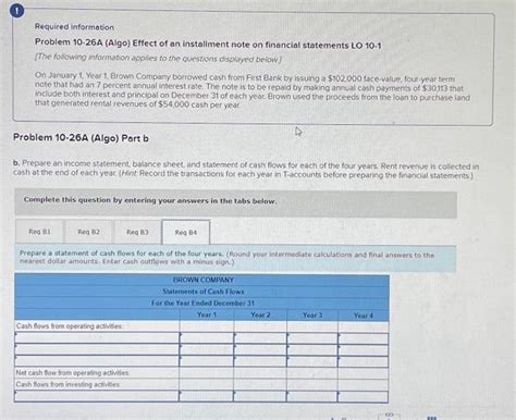 solved required informetion problem 10 26a algo effect of