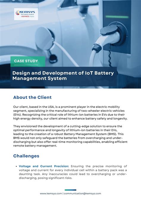 Design And Development Of Iot Battery Management System