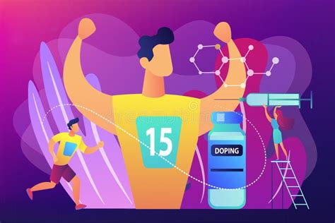 Doping Test Concept Vector Illustration Stock Vector Illustration Of