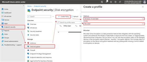 configure bitlocker on windows devices with intune recast software