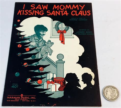 Lot 1952 I Saw Mommy Kissing Santa Claus Sheet Music