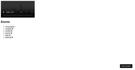 mux video el events forked codesandbox