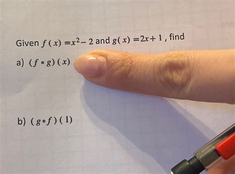 solved given f x x2 2 ﻿and g x 2x 1