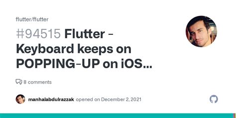 Flutter Keyboard Keeps On Popping Up On Ios Inside Chrome Safari Issue Flutter