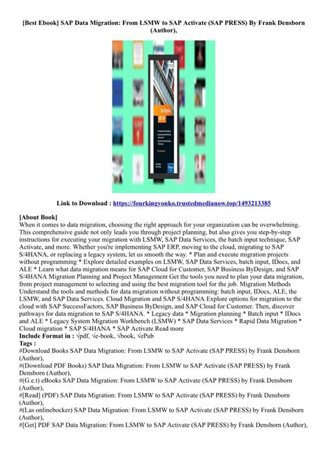 Ppt View Pdf Sap Data Migration From Lsmw To Sap Powerpoint