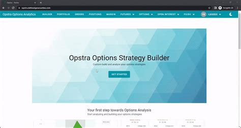 Opstra Options Trading Terminal User Guide Definedge Securities