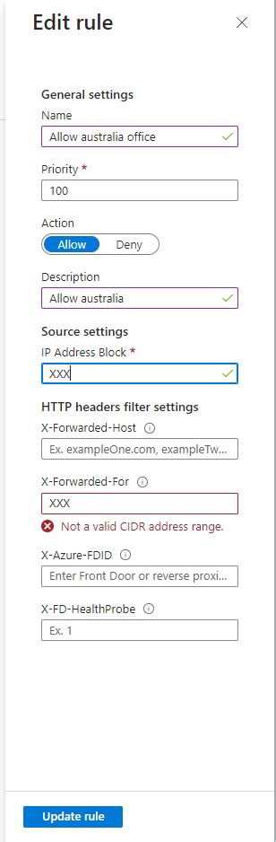 Azure Webapp Ip Access Restriction Is Not Working With Azure Front Door