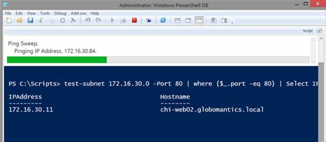 Building A Powershell Ping Sweep Tool Adding A Port Check