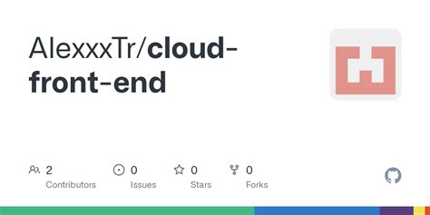 Github Alexxxtr Cloud Front End
