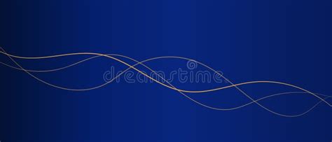 Thin Line Wavy Abstract Vector Background Stock Illustration