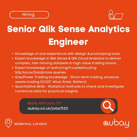 Hiring Qliksense Analytics Datavisualization Seniorengineer