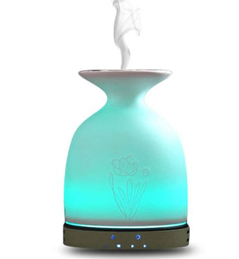 200ml Essential Oil Diffuser Aromatherapy Diffuser Ultrasonic Humidifier 7 Led Color Moon Light