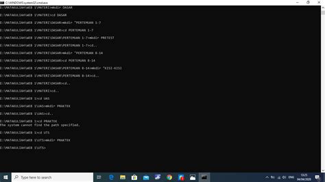 CARA MEMBUAT STRUKTUR DIREKTORI PADA CMD