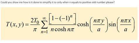 Solved As When N Equals To Positive Even Numbers Chegg Com